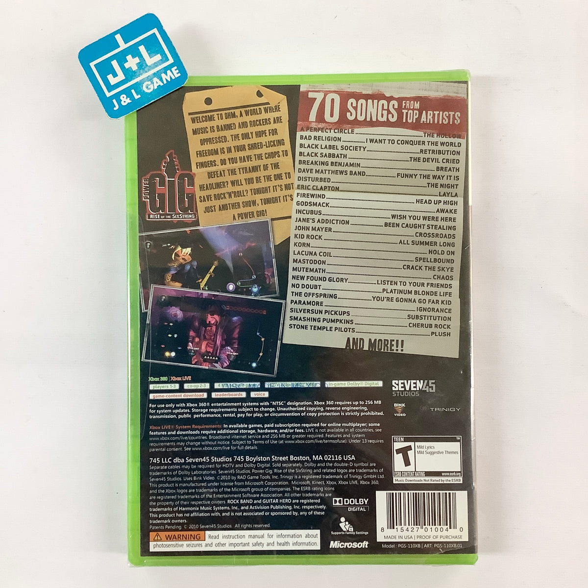 Power Gig: Rise of the SixString (Game Only) - Xbox 360 | J&L Game