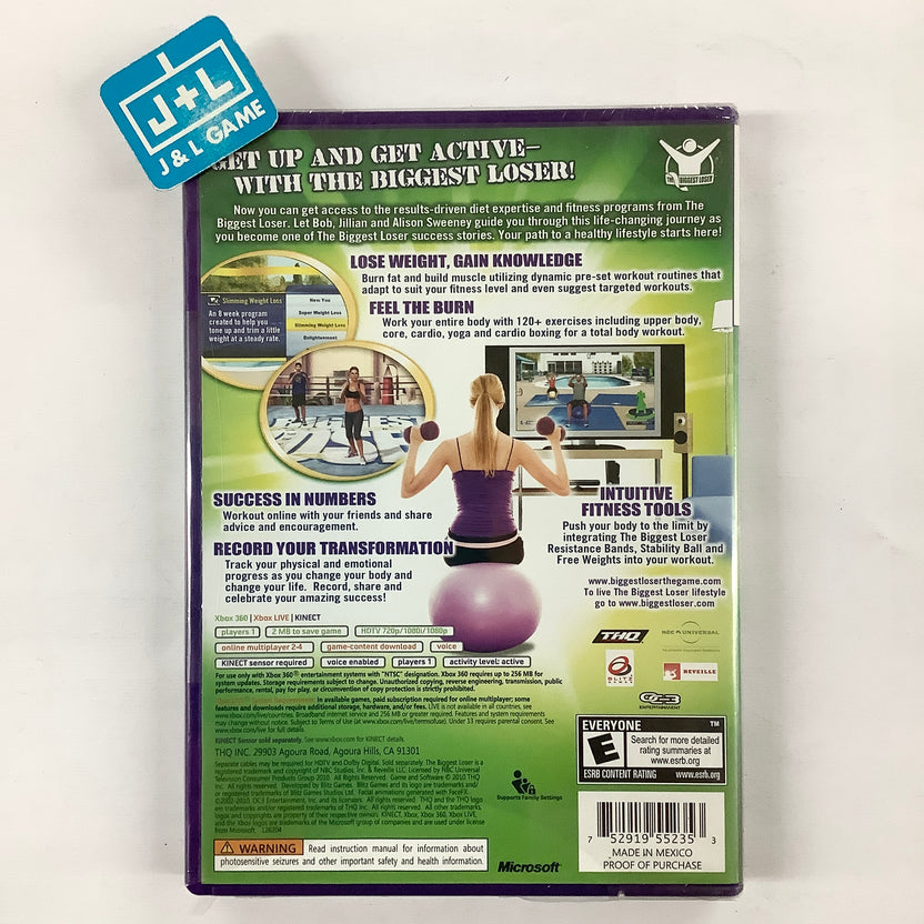 The Biggest Loser: Ultimate Workout (Kinect Required) - Xbox 360 | J&L Game