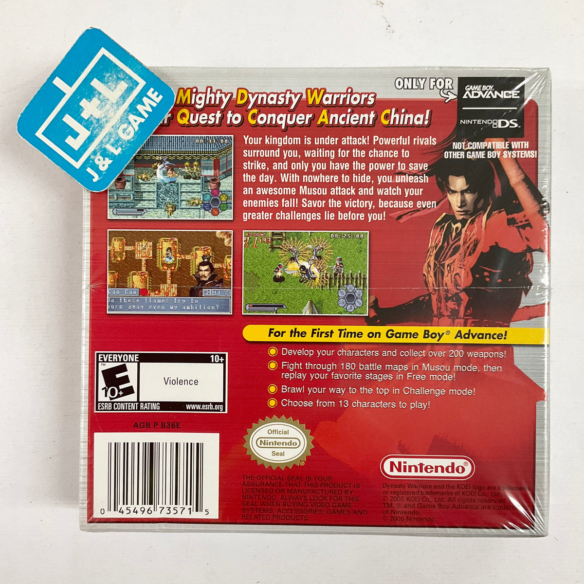 Dynasty Warriors Advance - (GBA) Game Boy Advance | J&L Game