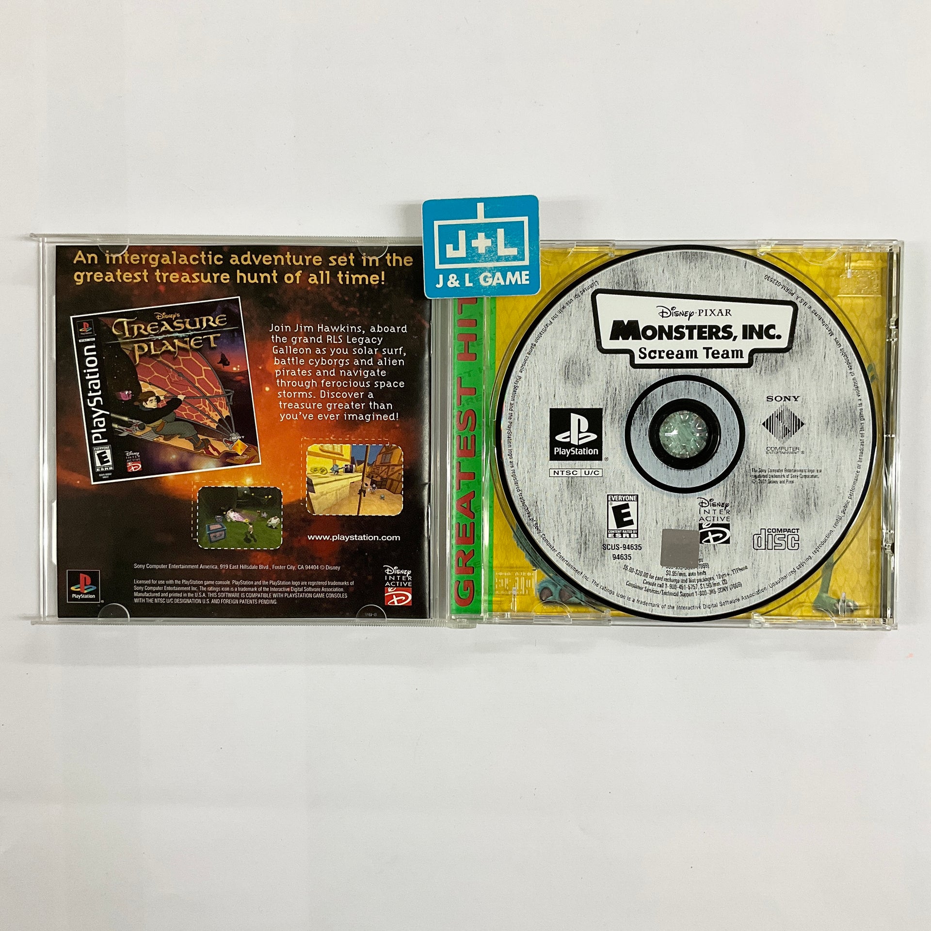 Disney/Pixar's Monsters, Inc. Scream Team (Greatest Hits) - (PS1) Play ...
