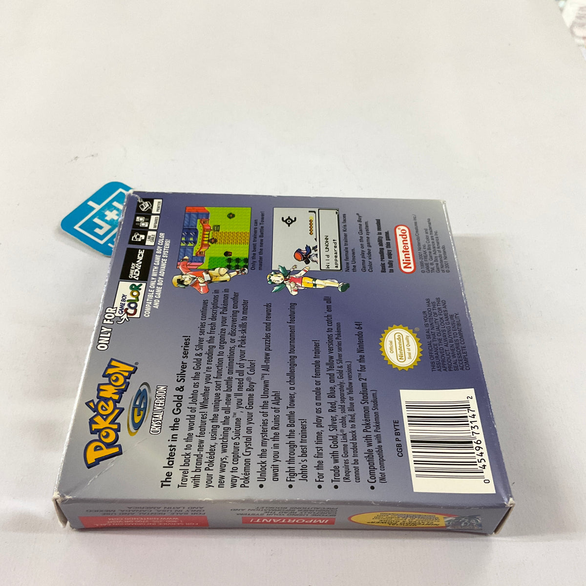 Pokemon Crystal Version - (GBC) Game Boy Color [Pre-Owned] | J&L Game