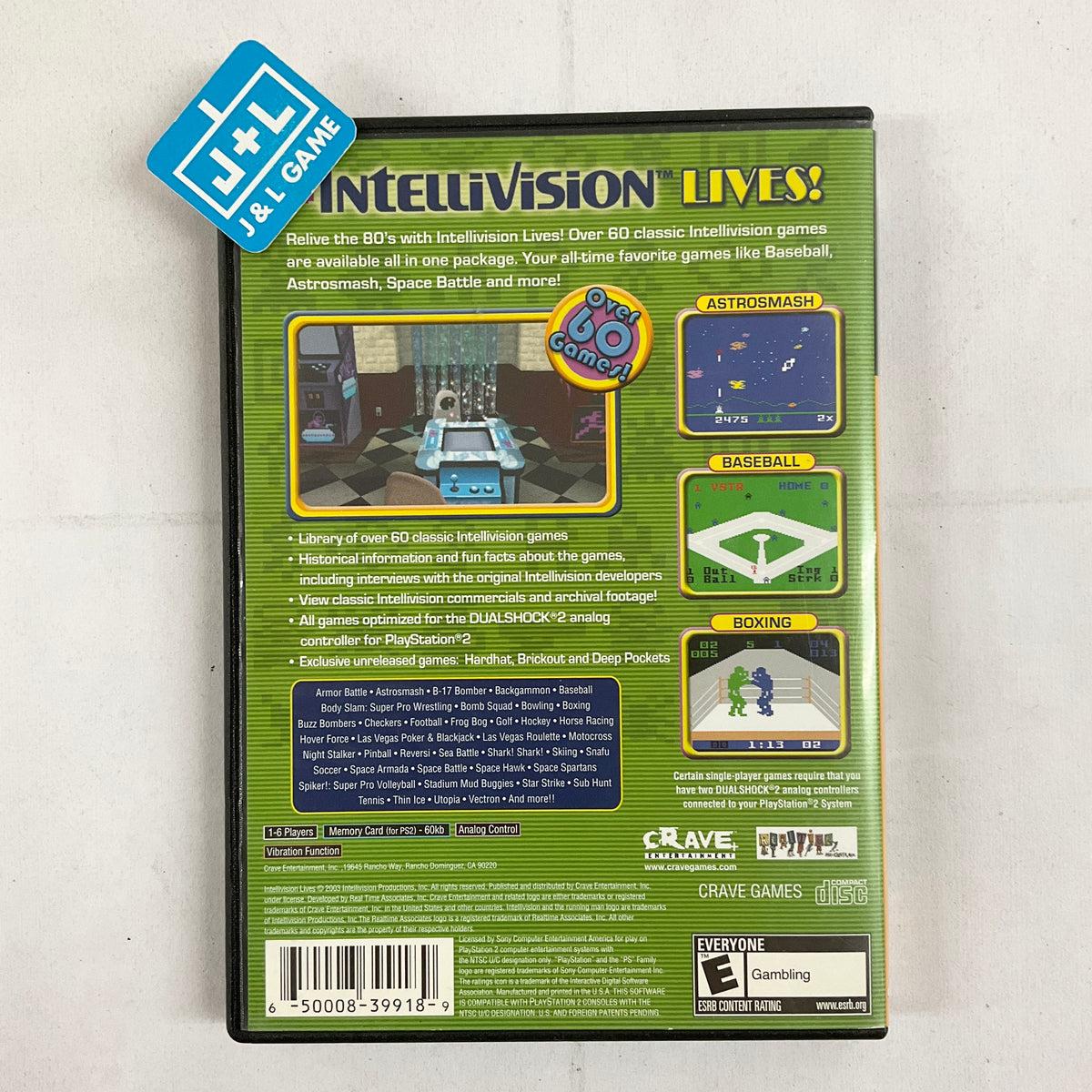 Intellivision Lives! - (PS2) PlayStation 2 [Pre-Owned] | J&L Game