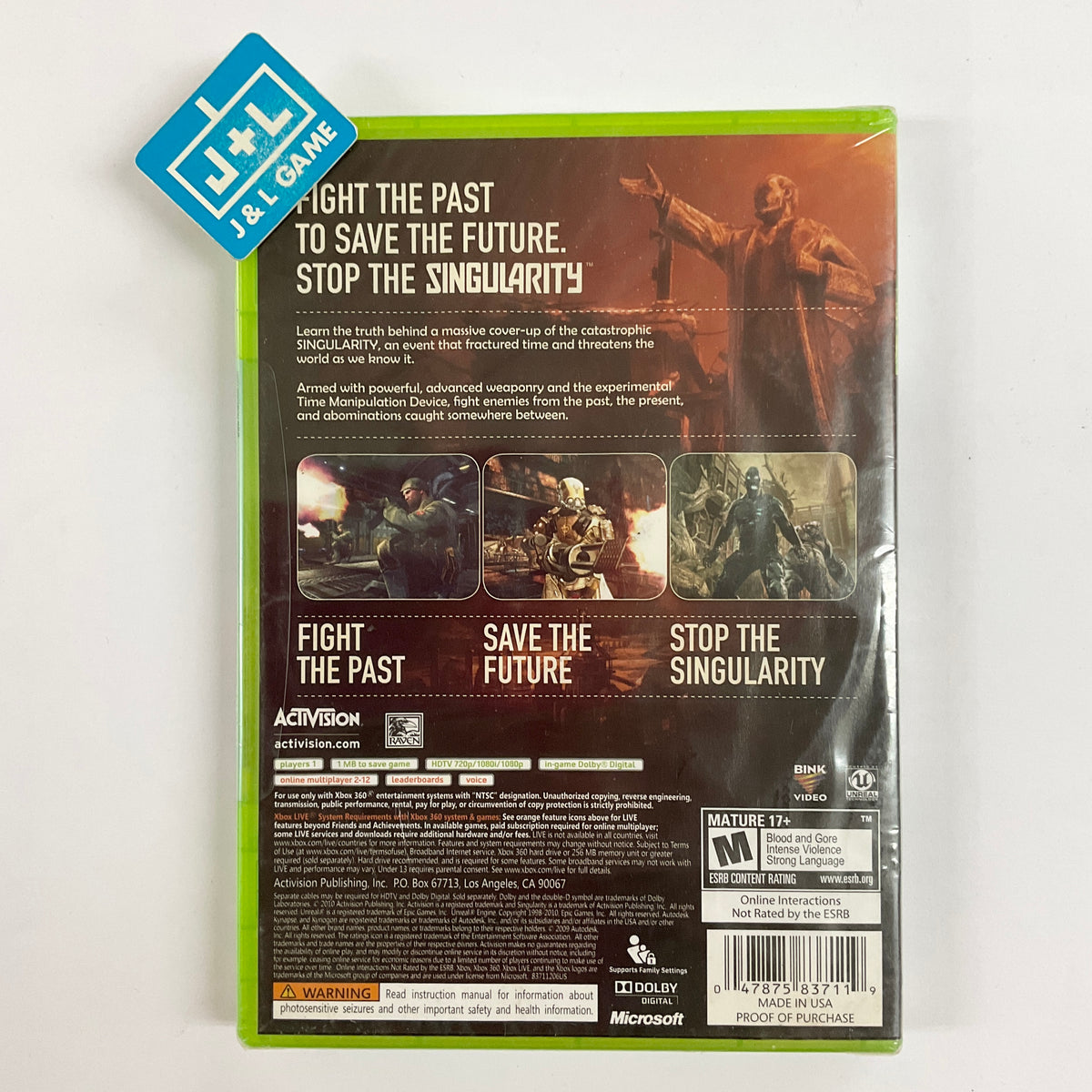 Singularity - Xbox 360 | J&L Game