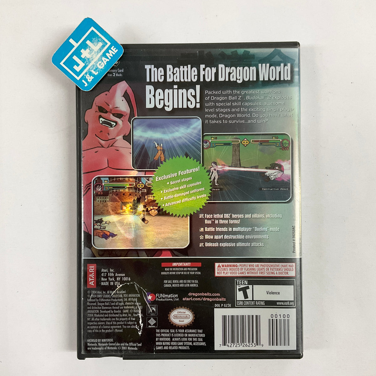 Dragon Ball Z: Budokai 2 - (GC) GameCube [Pre-Owned] | J&L Game