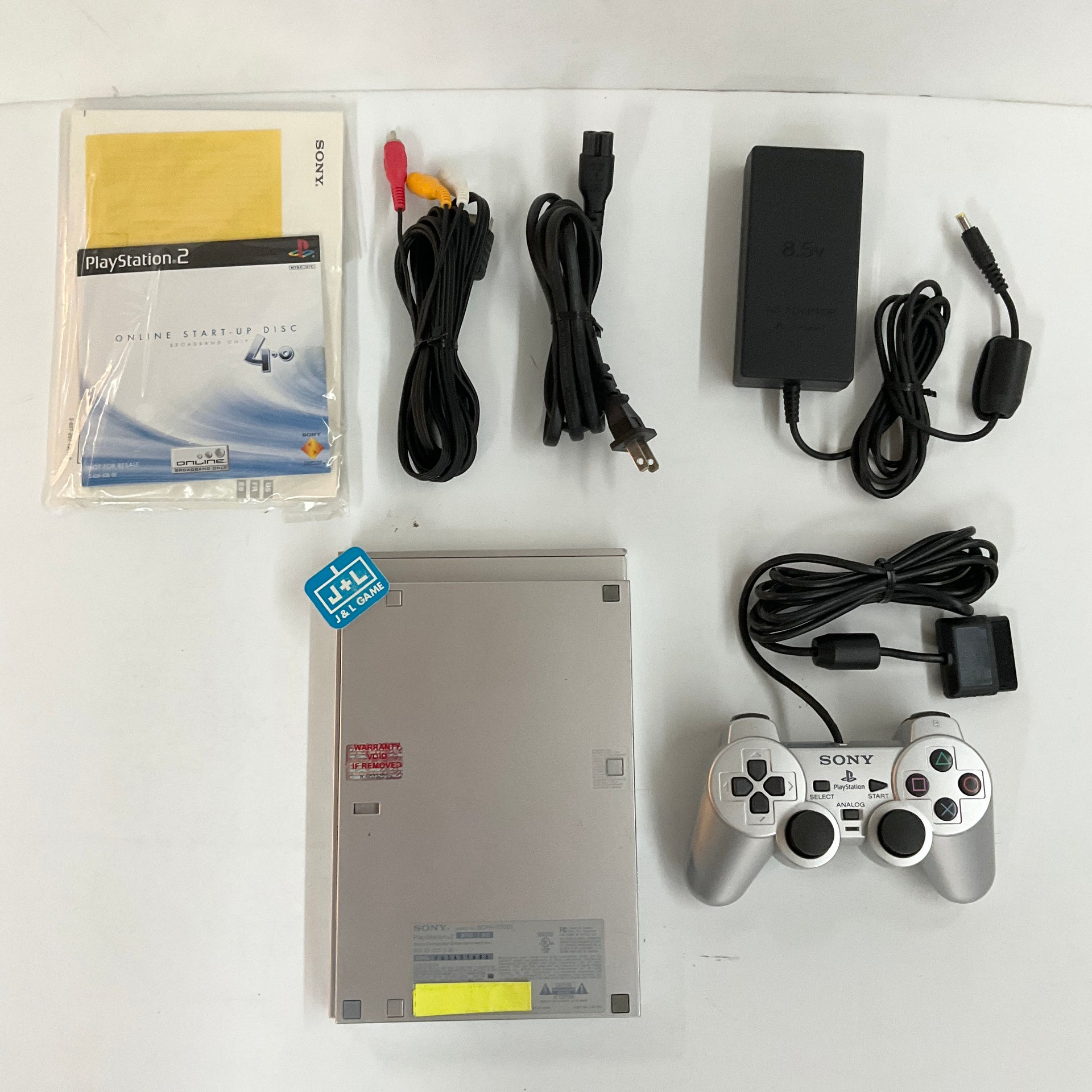 Sony PlayStation 2 Slim Console (Silver) - (PS2) PlayStation 2 [Pre-Ow ...