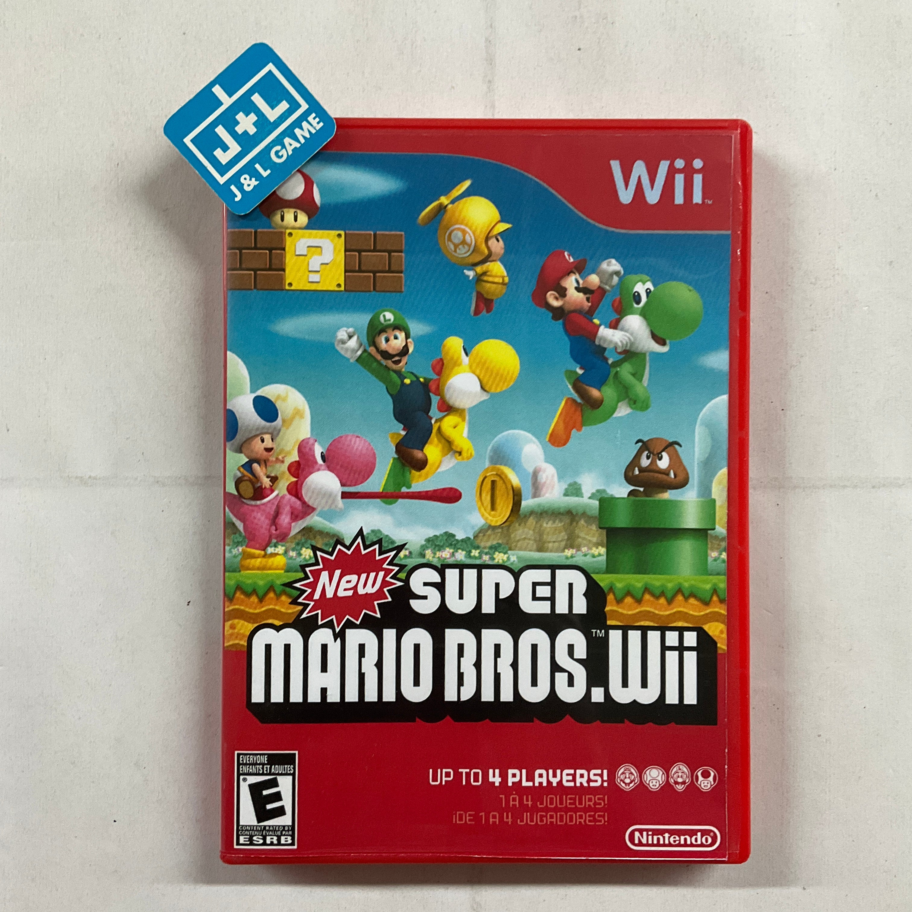 New Super Mario Bros. Wii (Red Case) - Nintendo Wii [Pre-Owned] | J&L Game