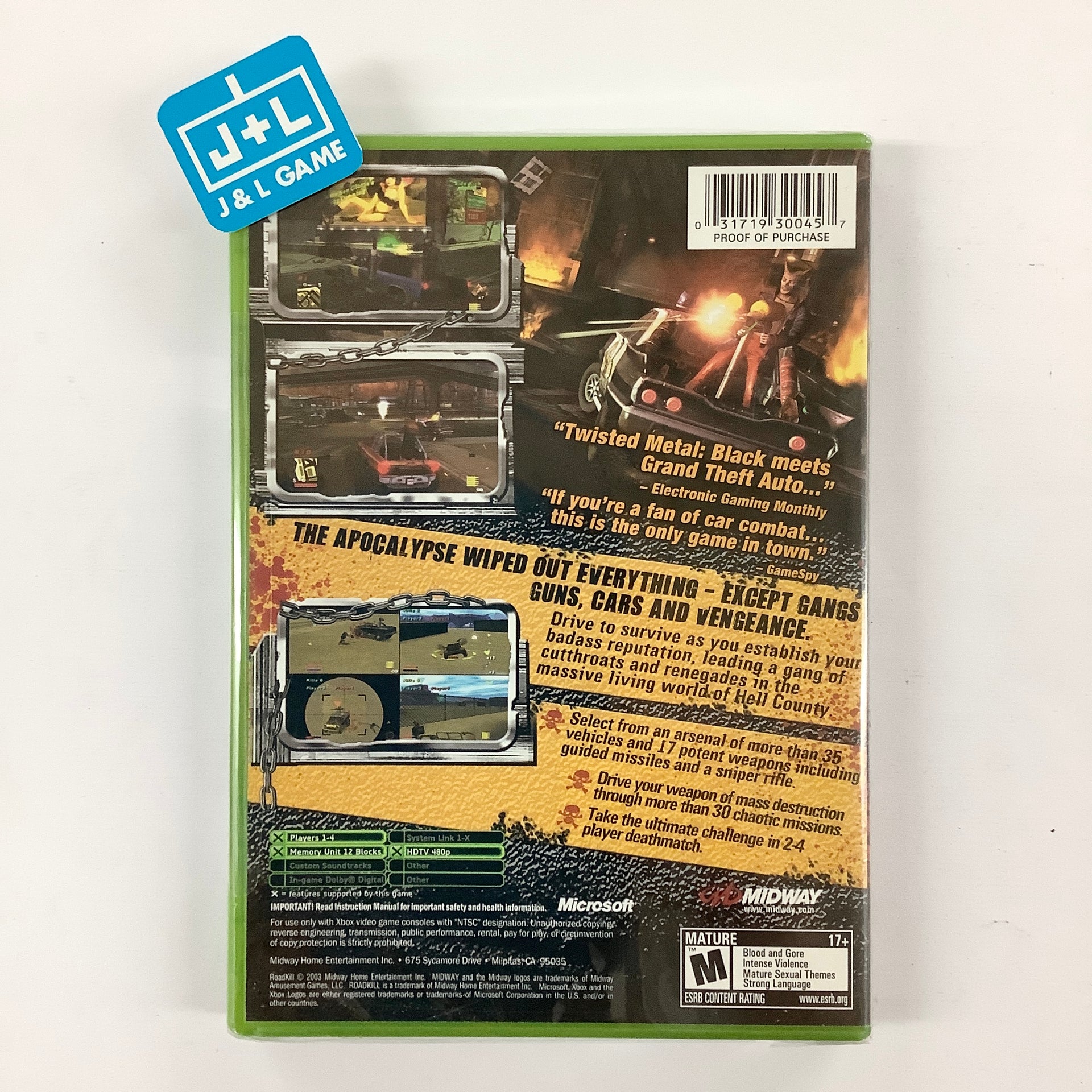 RoadKill - (XB) Xbox | J&L Game