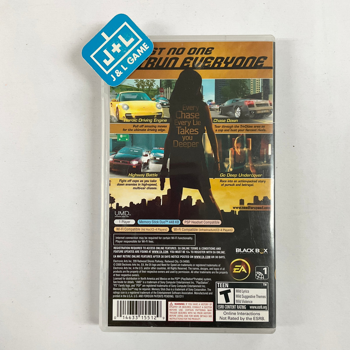 Need for Speed Undercover - Sony PSP [Pre-Owned] | J&L Game