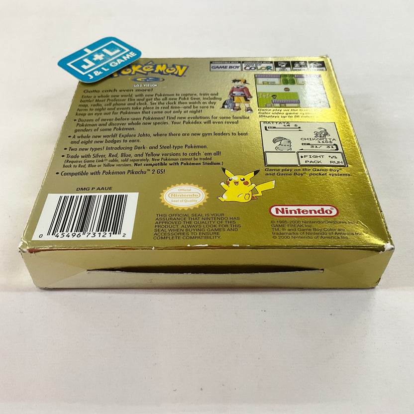 Pokemon Gold Version - (GBC) Game Boy Color [Pre-Owned] | J&L Game