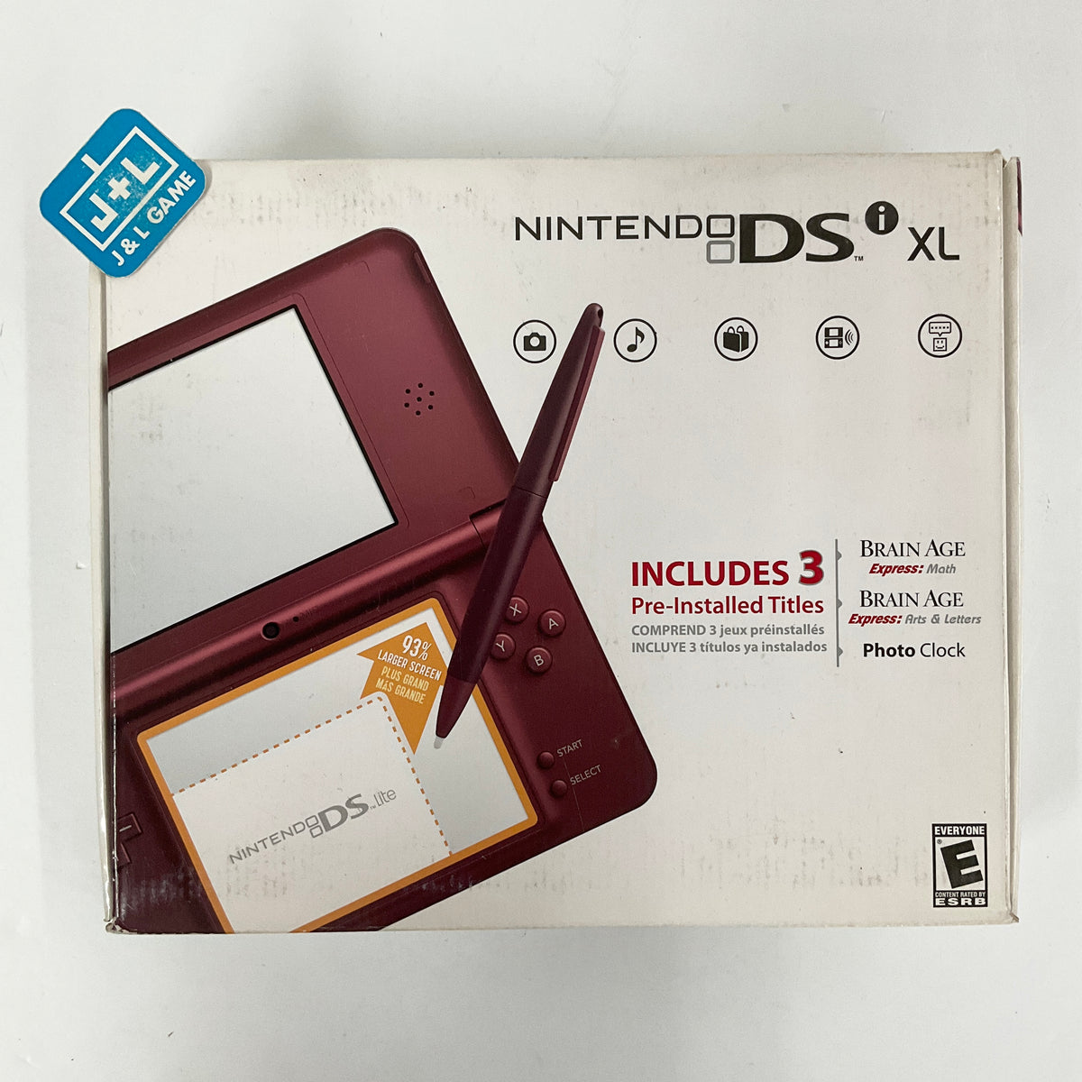 Nintendo DSi XL Console (Burgundy) - (NDS) Nintendo DS [Pre-Owned] | J ...