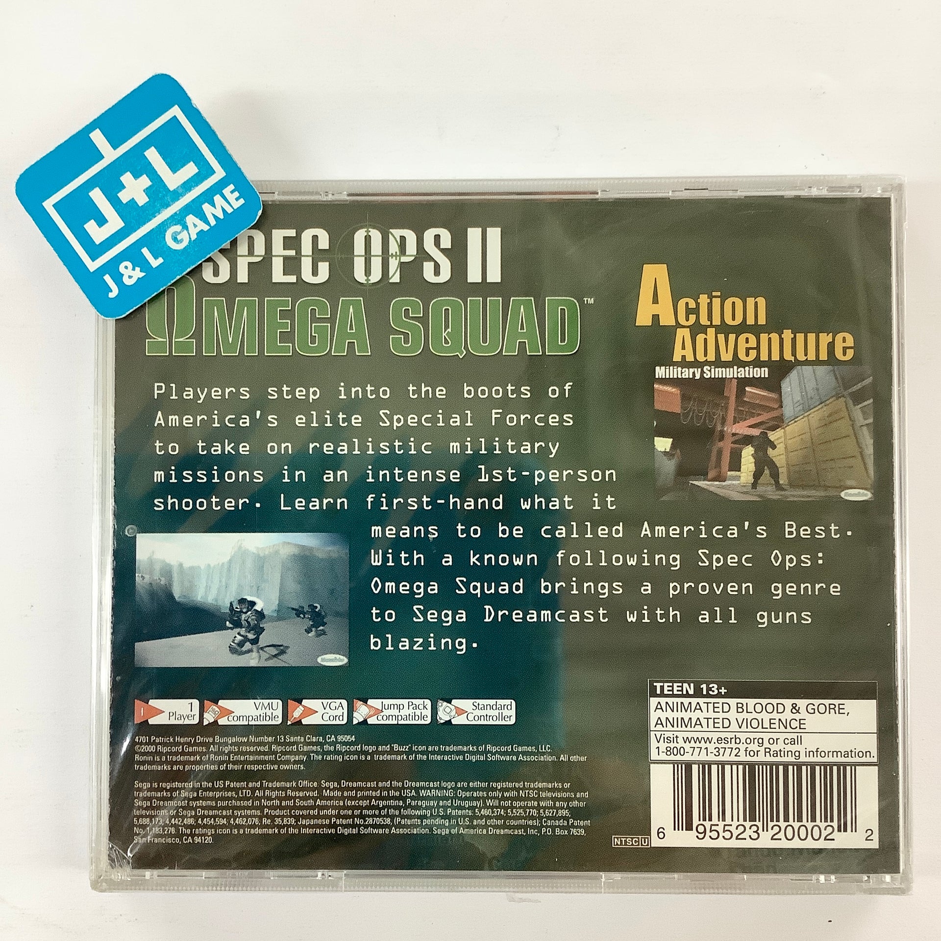 Spec Ops II: Omega Squad - (DC) SEGA Dreamcast | J&L Game