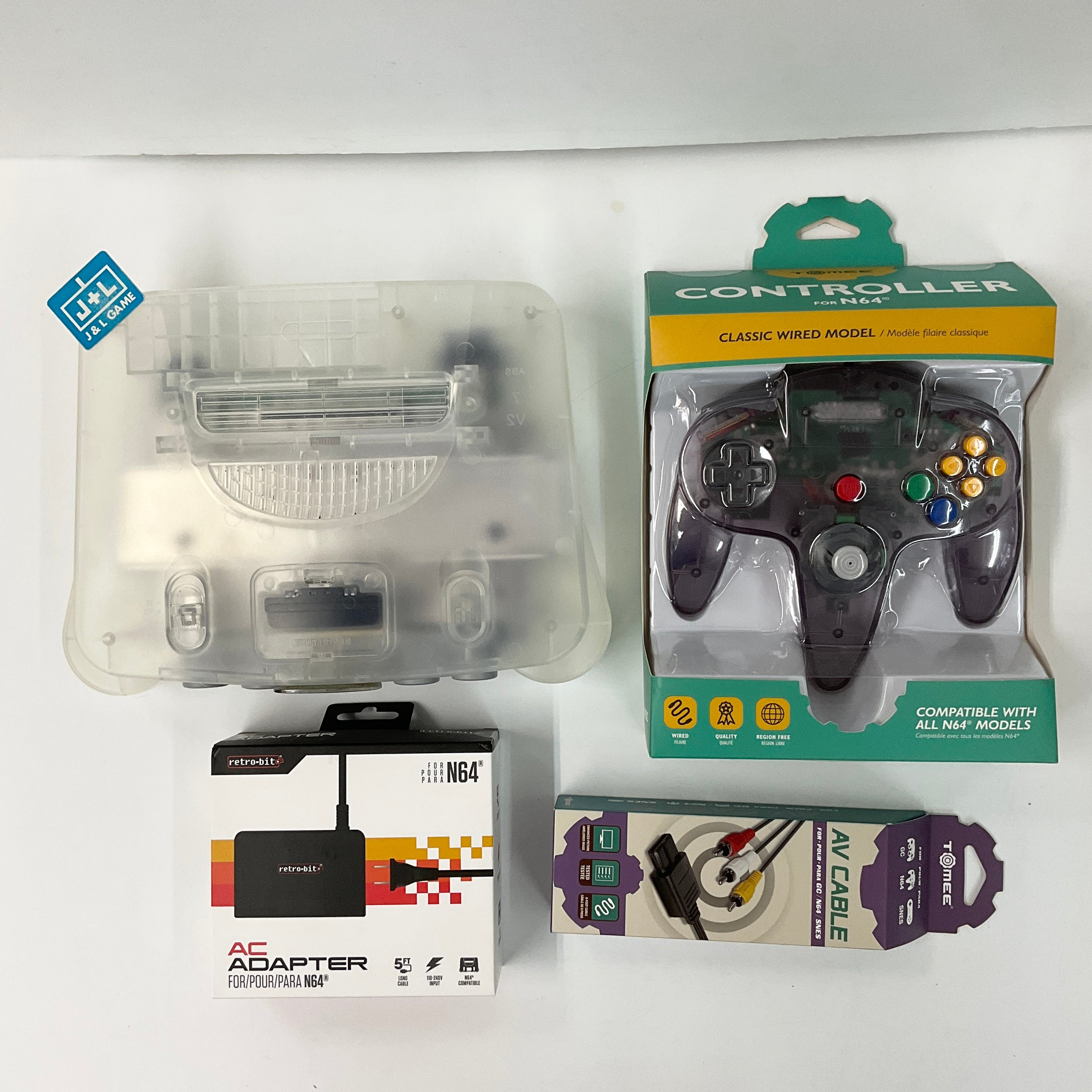 Nintendo 64 Hardware Console (Clear) - (N64) Nintendo 64 [Pre-Owned ...