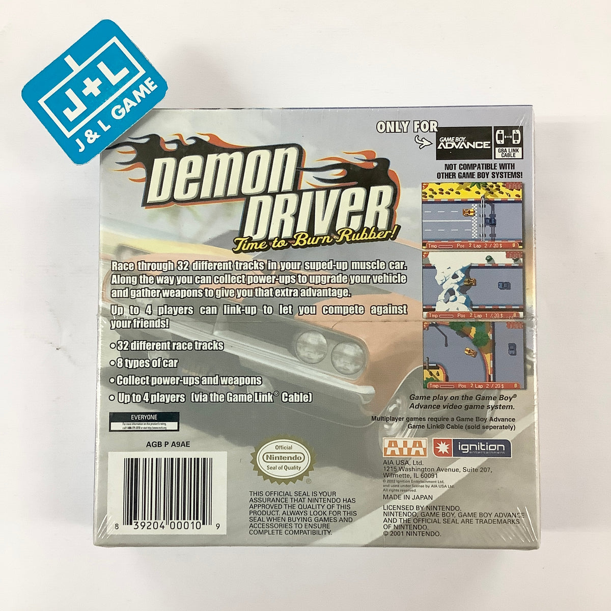 Demon Driver: Time to Burn Rubber - (GBA) Game Boy Advance | J&L Game