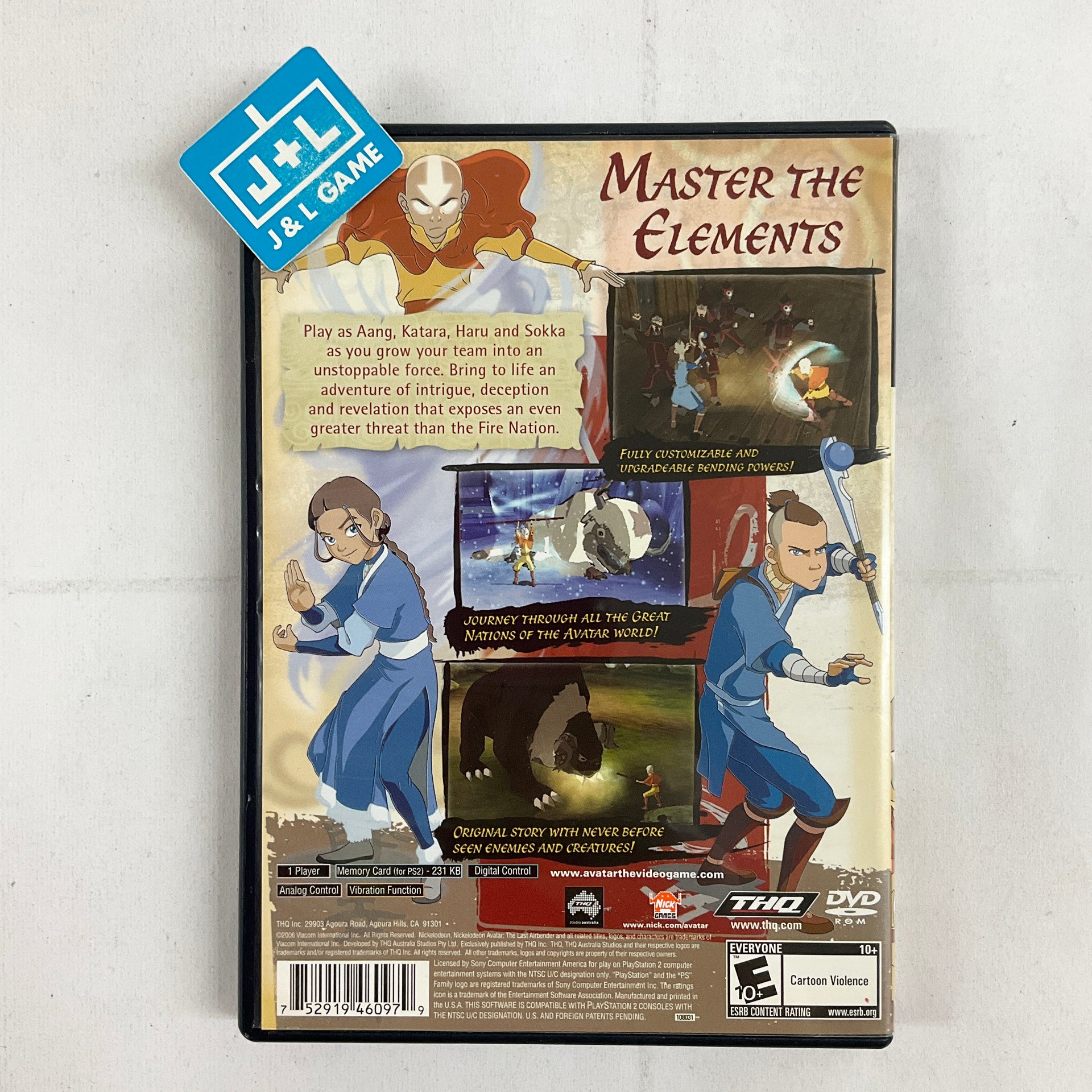 Avatar The Last Airbender - (PS2) PlayStation 2 [Pre-Owned] | J&L Game