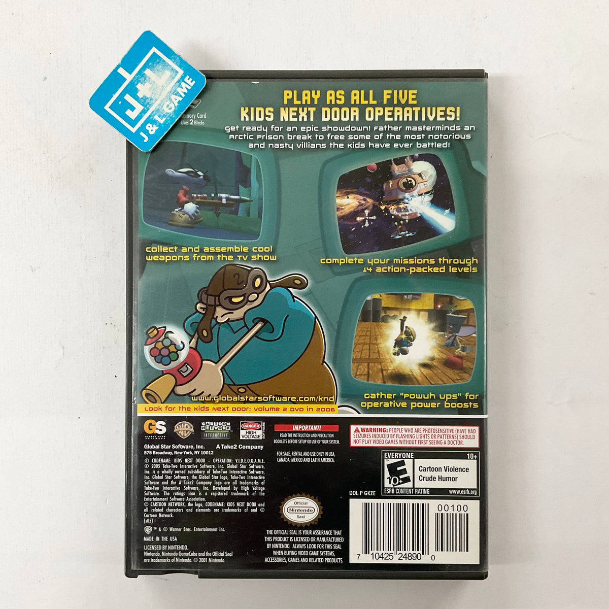 Codename: Kids Next Door: Operation V.I.D.E.O.G.A.M.E. - (GC) Gamecube ...
