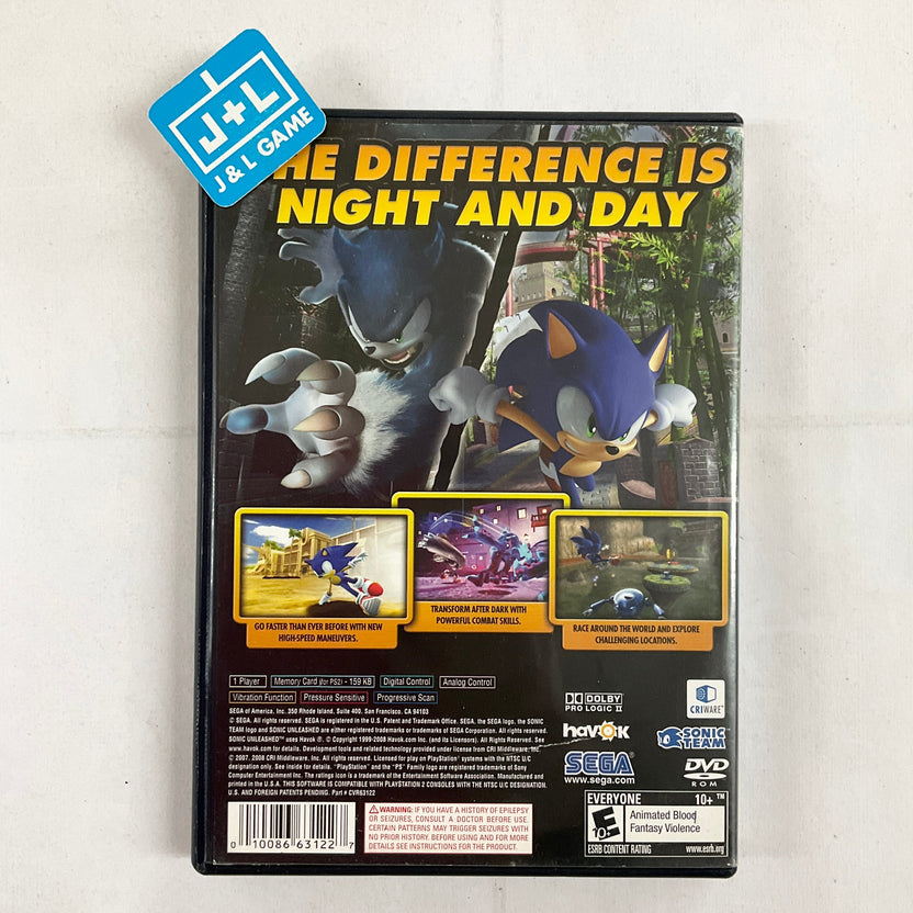 Sonic Unleashed - (PS2) PlayStation 2 [Pre-Owned] | J&L Game