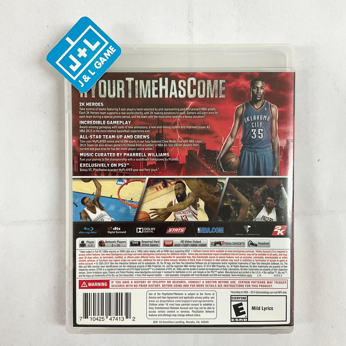 NBA 2K15 - (PS3) PlayStation 3 [Pre-Owned] | J&L Game