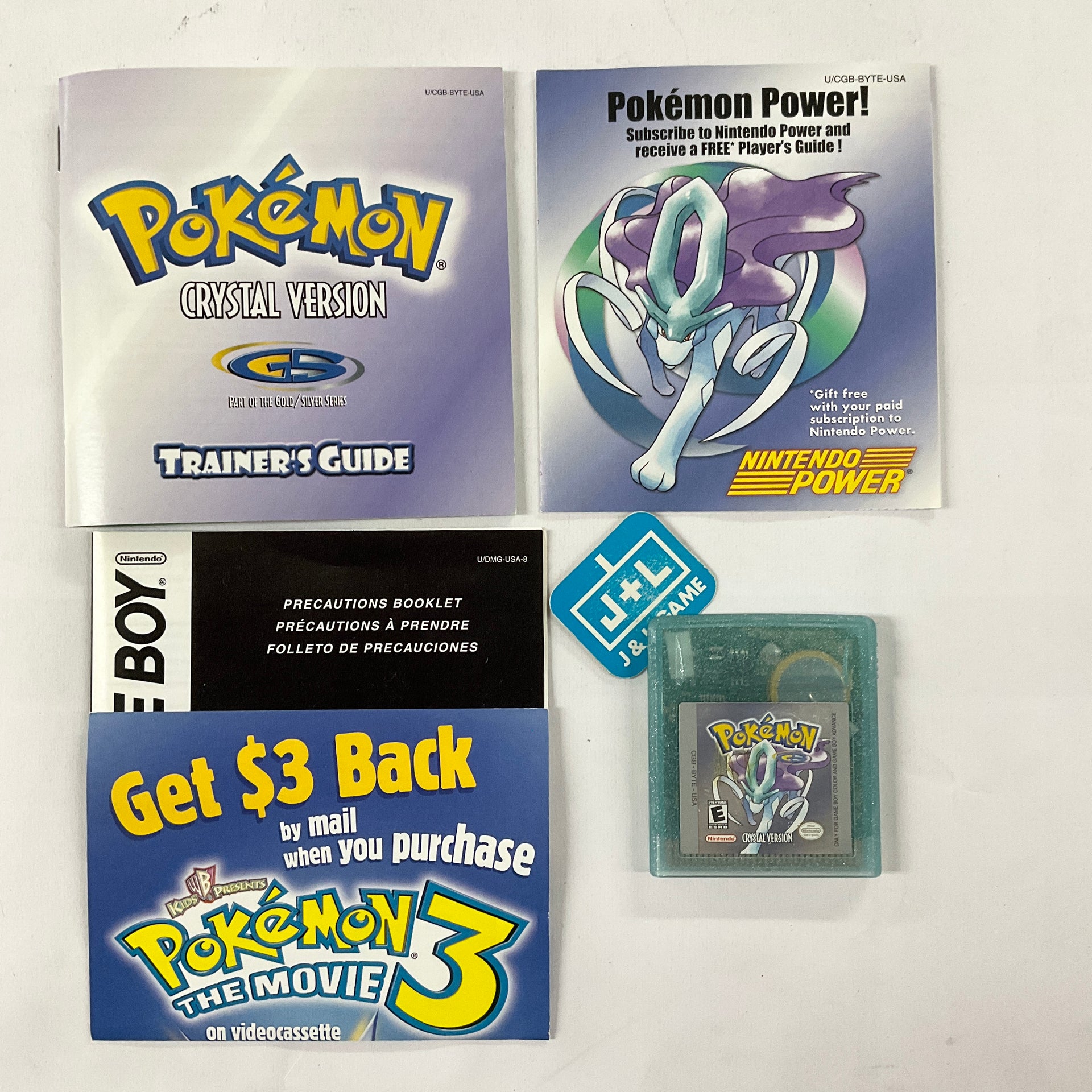 Pokemon Crystal Version - (GBC) Game Boy Color [Pre-Owned] | J&L Game