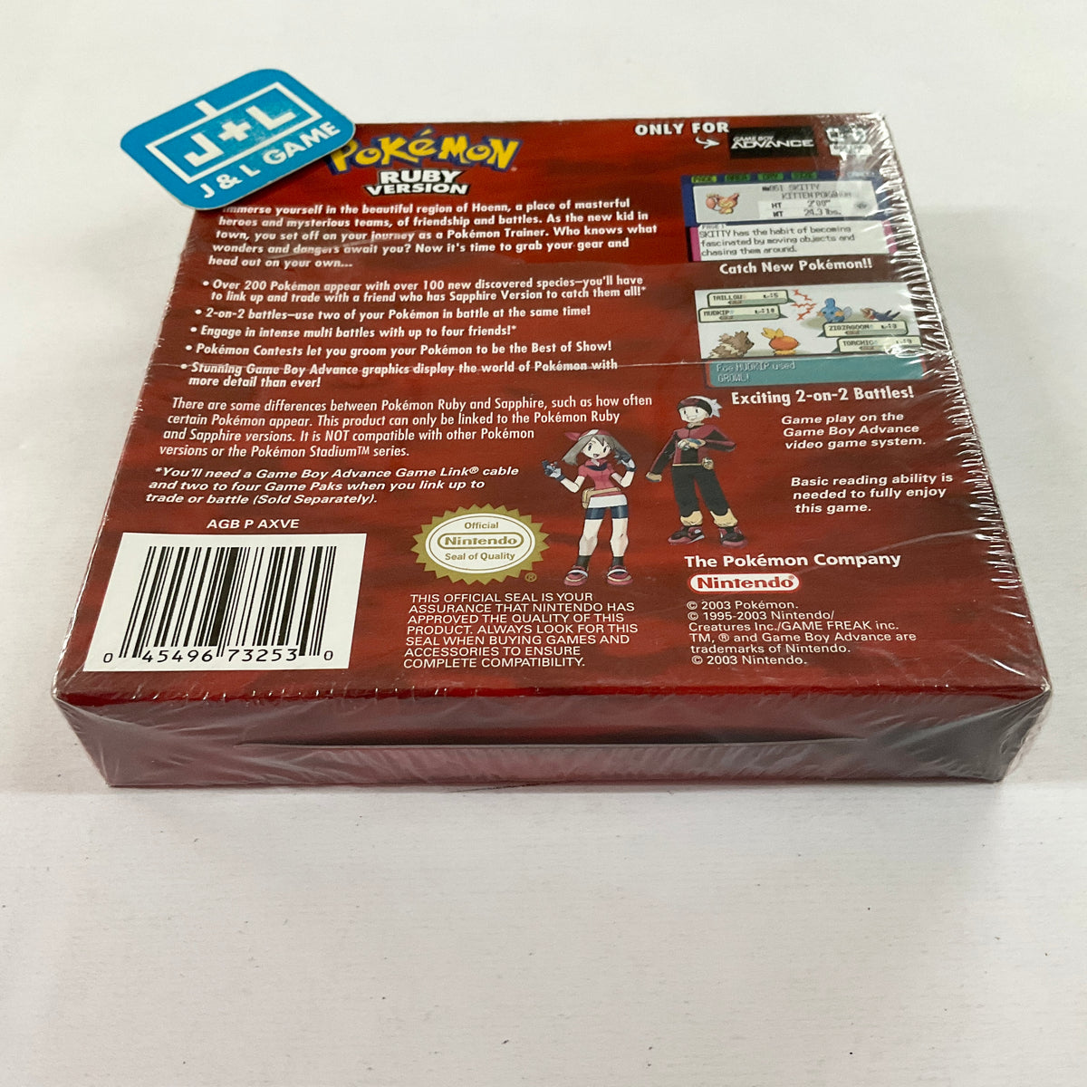 Pokemon Ruby Version - (GBA) Game Boy Advance [Pre-Owned] | J&L Game