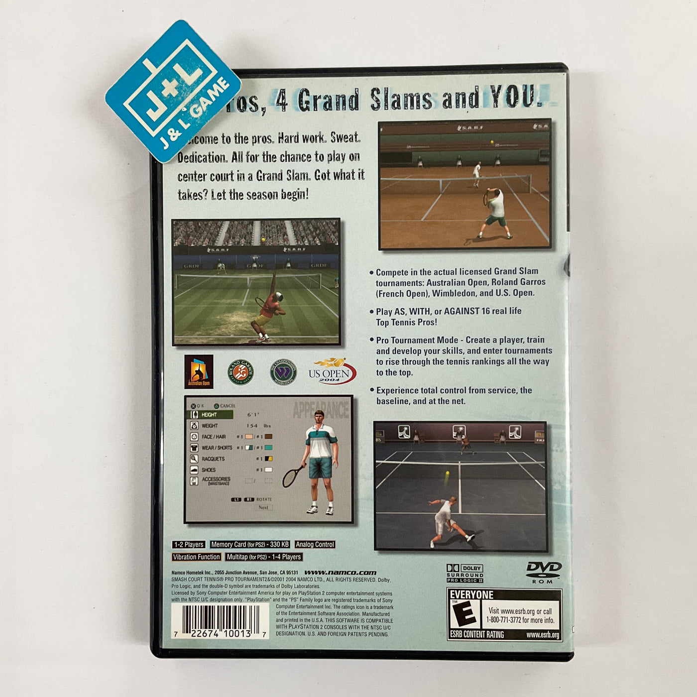 Smash Court Tennis Pro Tournament 2 - (PS2) PlayStation 2 [Pre-Owned ...