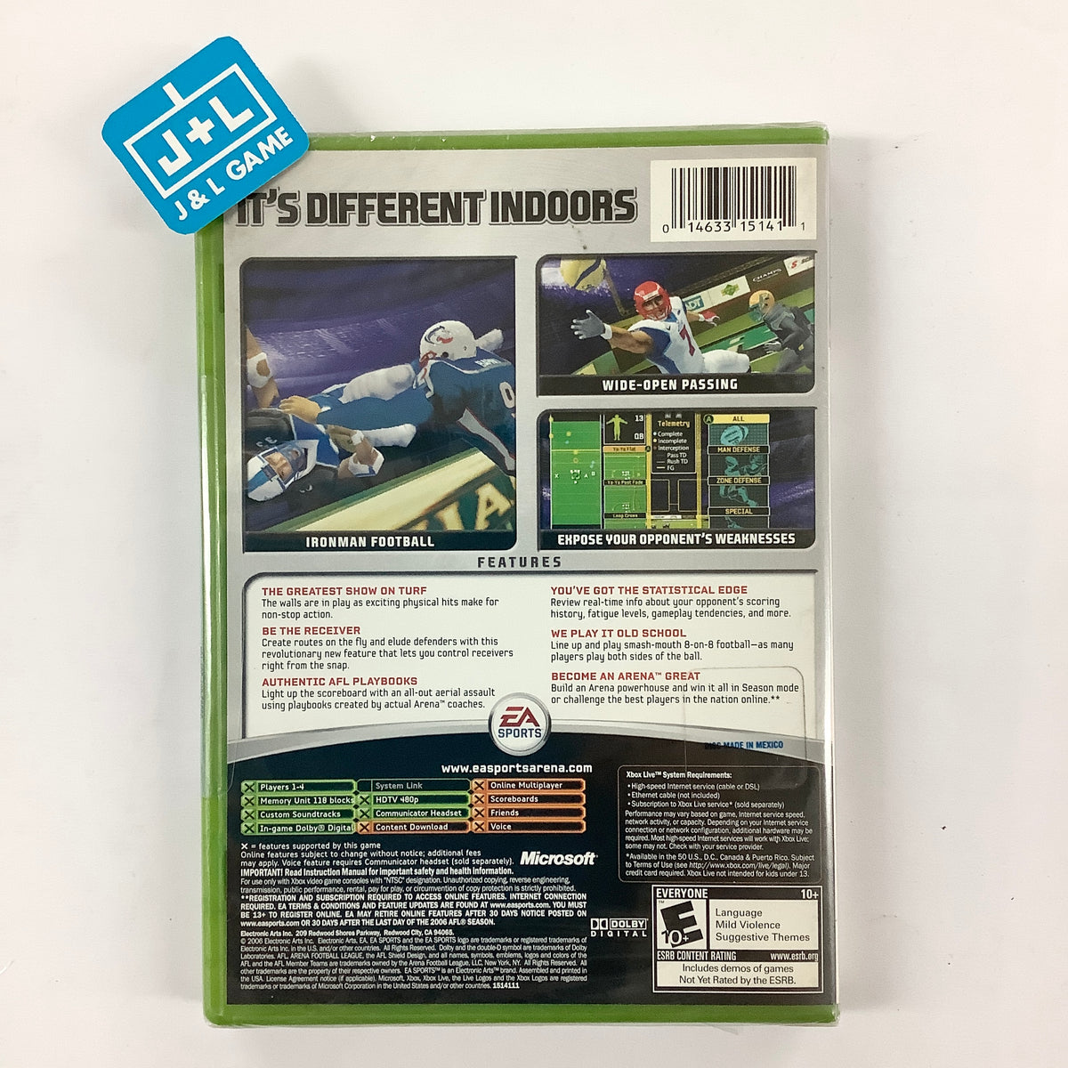 Arena Football - (XB) Xbox | J&L Game