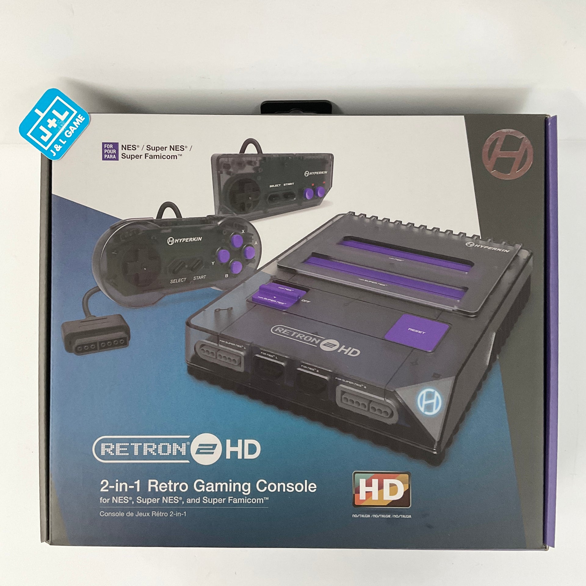 Hyperkin RetroN 2 HD Gaming Console (Space Black) - (SNES) Super Ninte | J&L Game