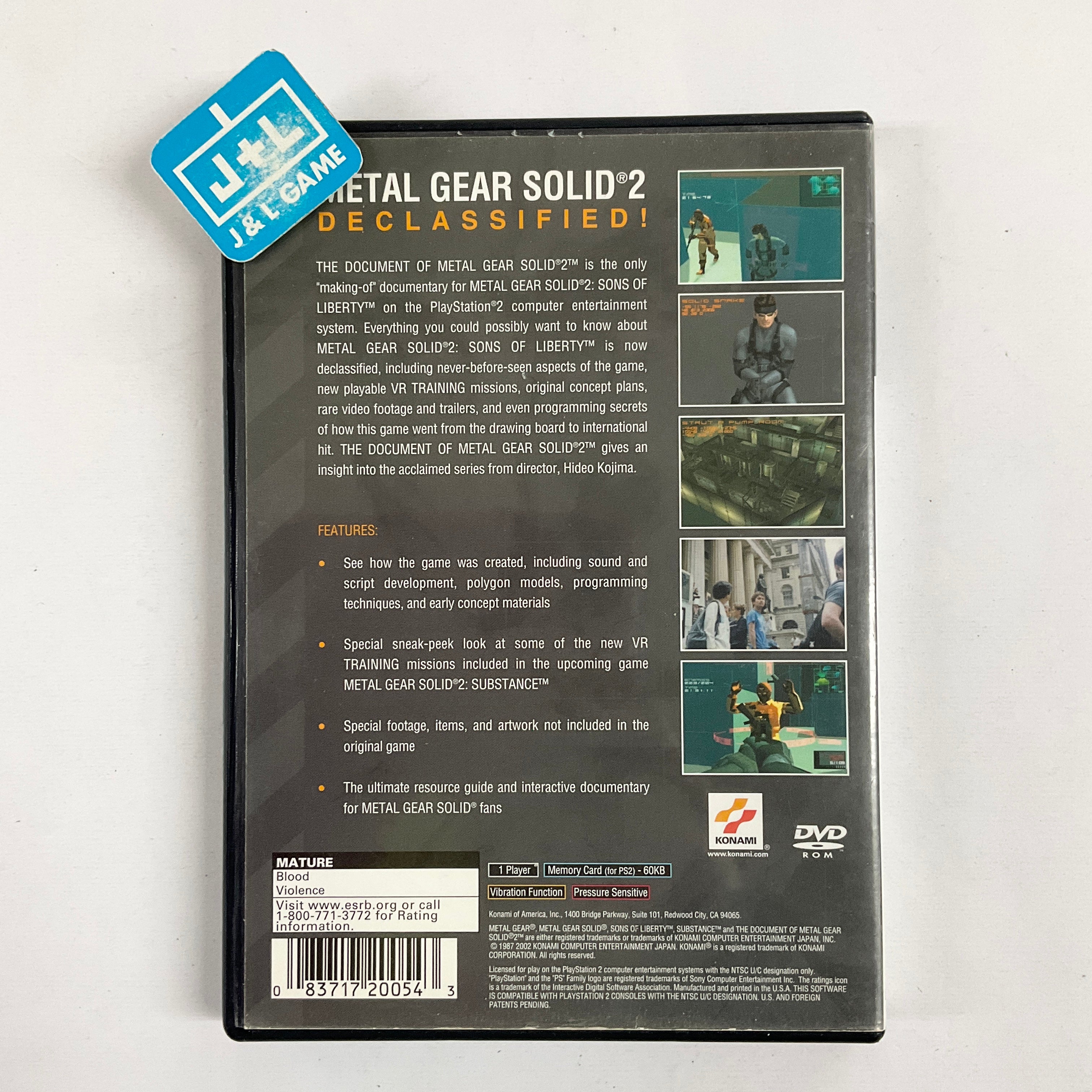 The Document of Metal Gear Solid 2 - (PS2) Playstation 2 [Pre-Owned ...
