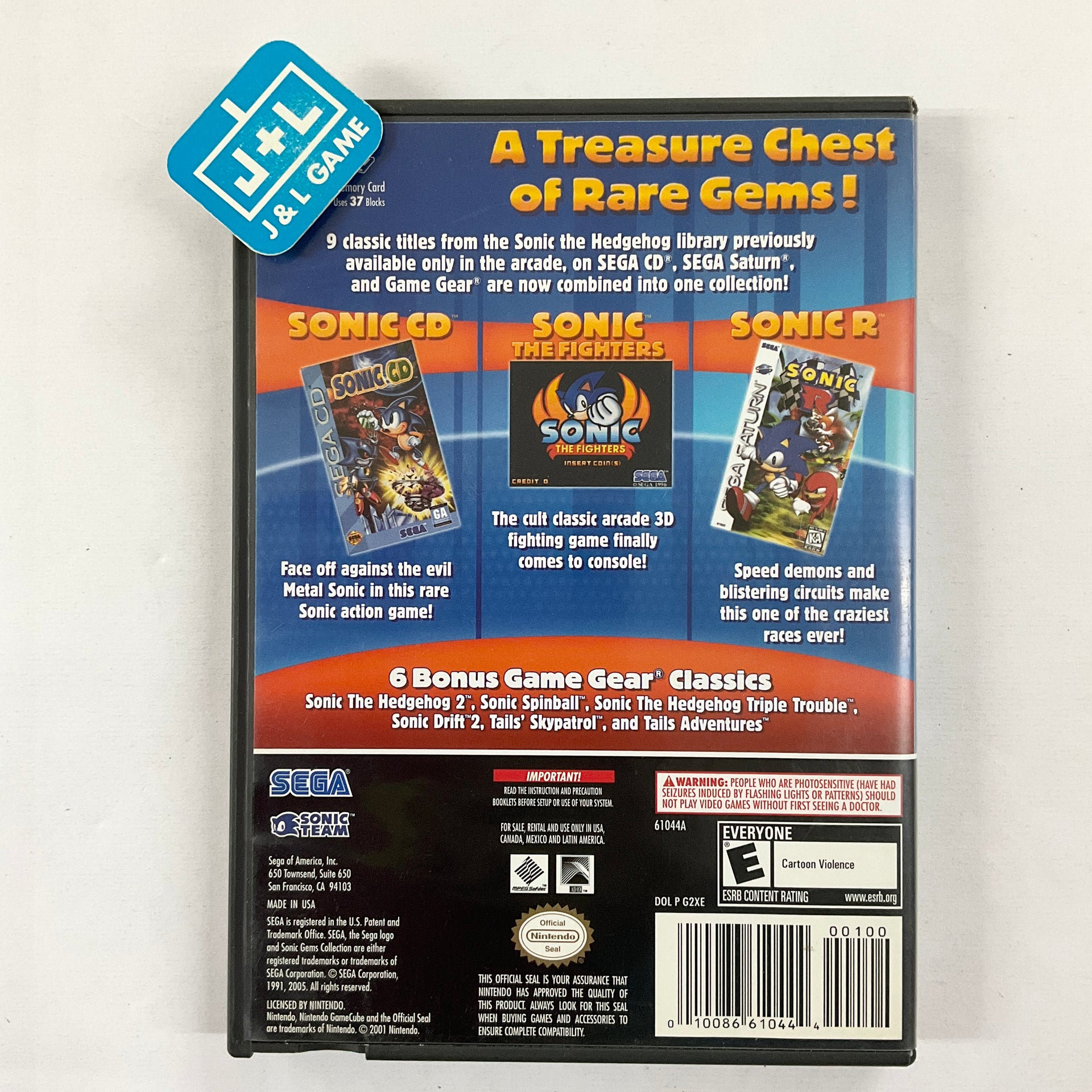 Sonic Gems Collection - (GC) GameCube [Pre-Owned] | J&L Game