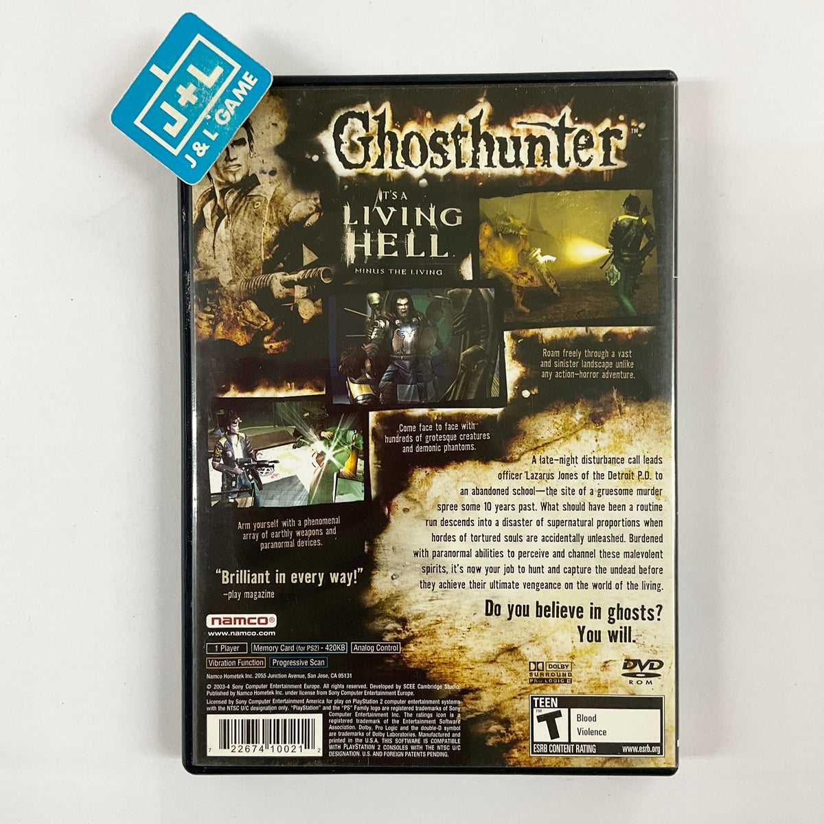 Ghosthunter - (PS2) Playstation 2 [Pre-Owned] | J&L Game