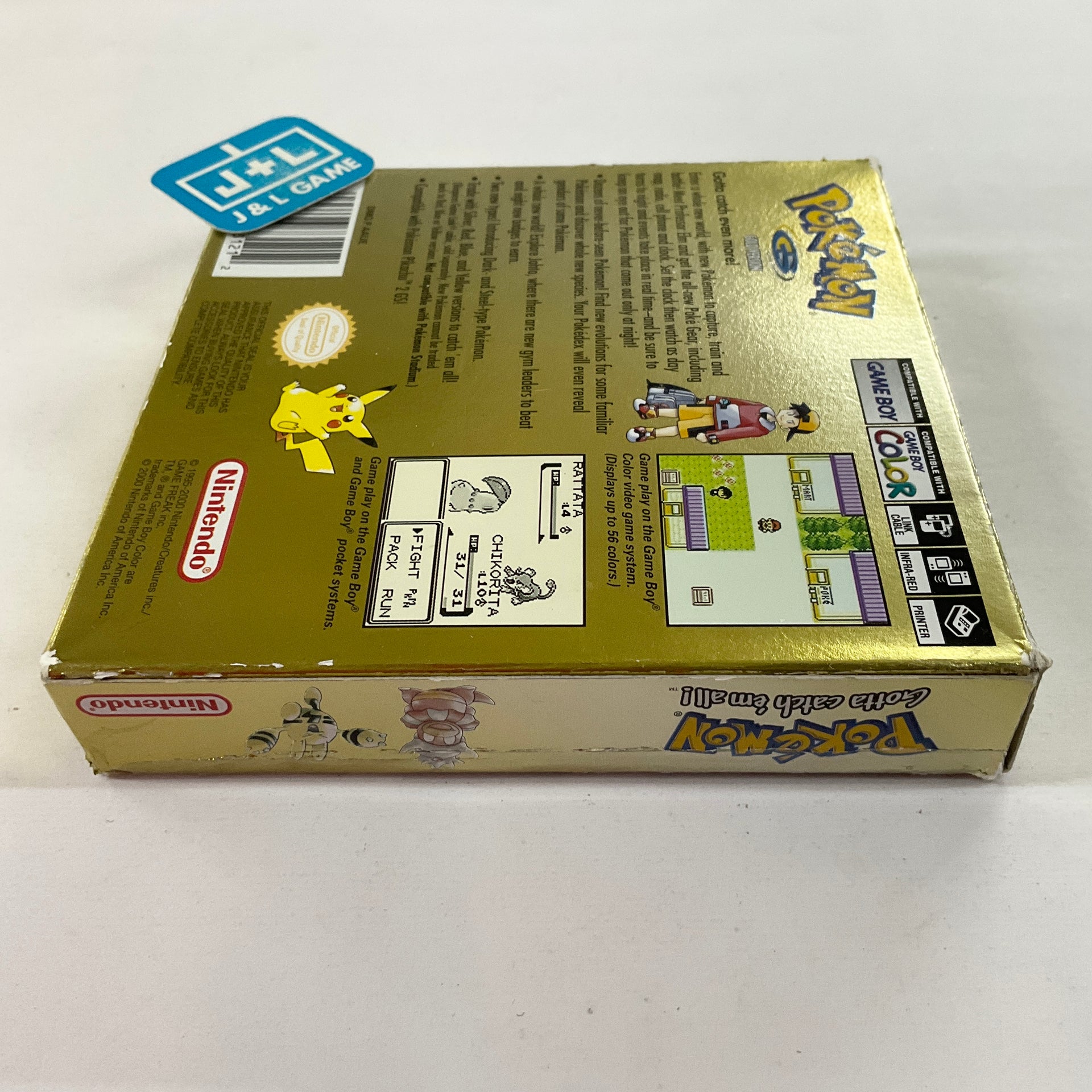 Pokemon Gold Version - (GBC) Game Boy Color [Pre-Owned] | J&L Game