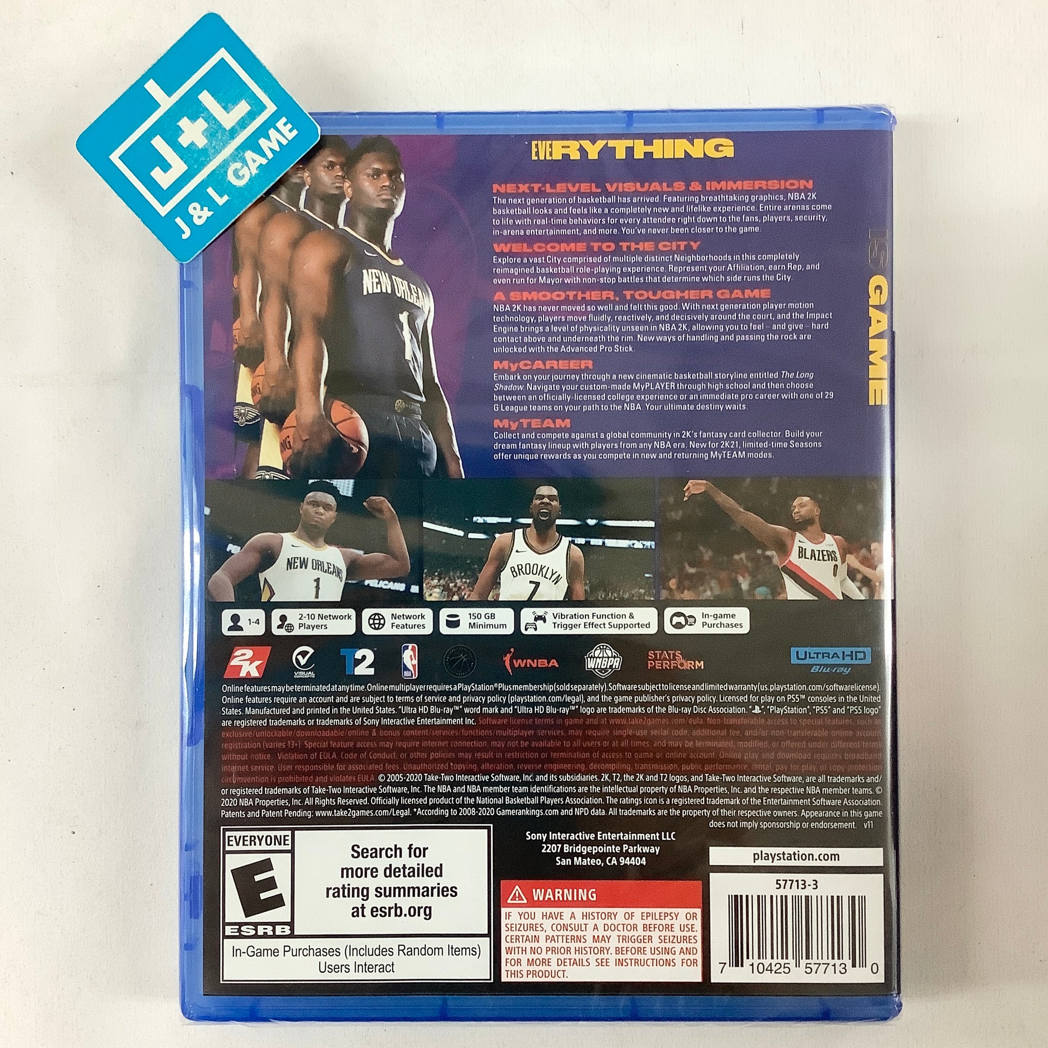 NBA 2K21 - (PS5) PlayStation 5 – J&L Video Games New York City