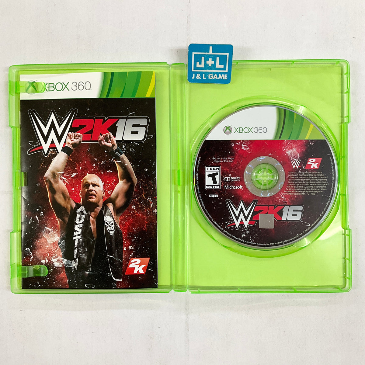 WWE 2K16 - Xbox 360 [Pre-Owned] | J&L Game
