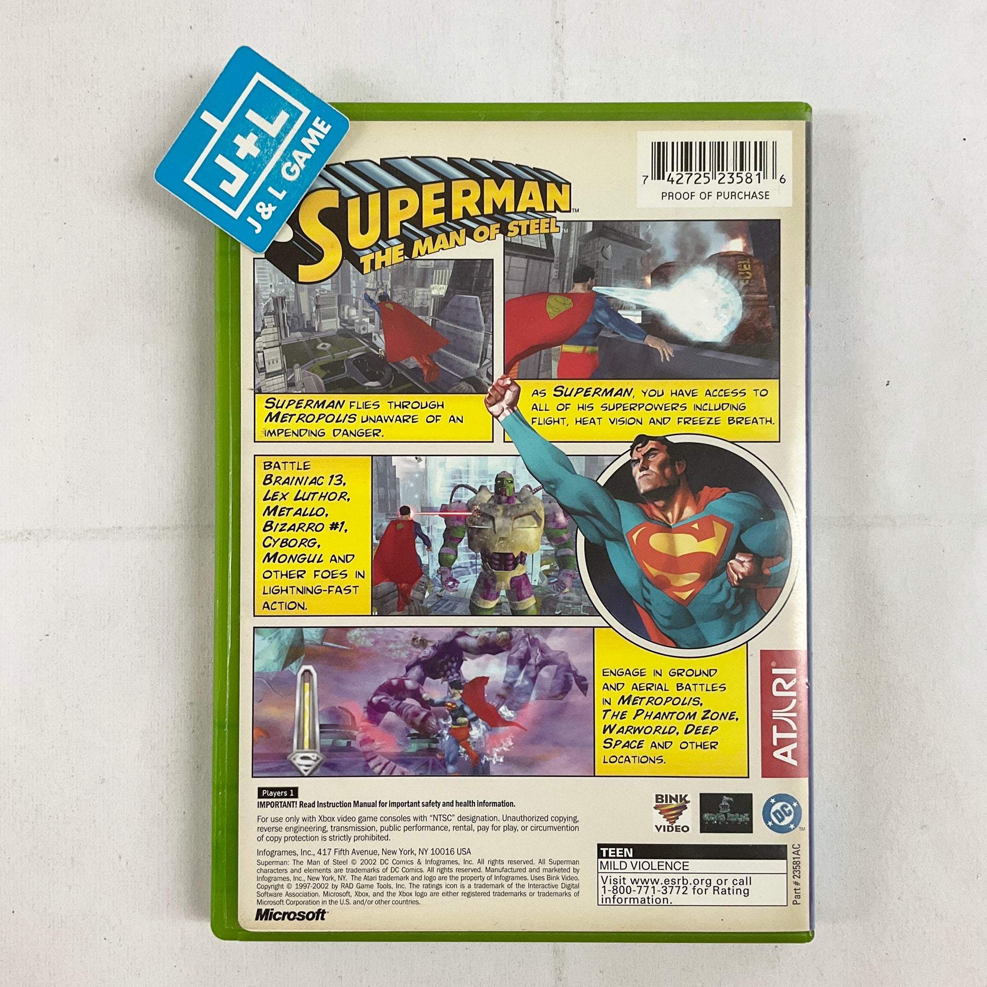 Superman: The Man of Steel - (XB) Xbox [Pre-Owned] | J&L Game