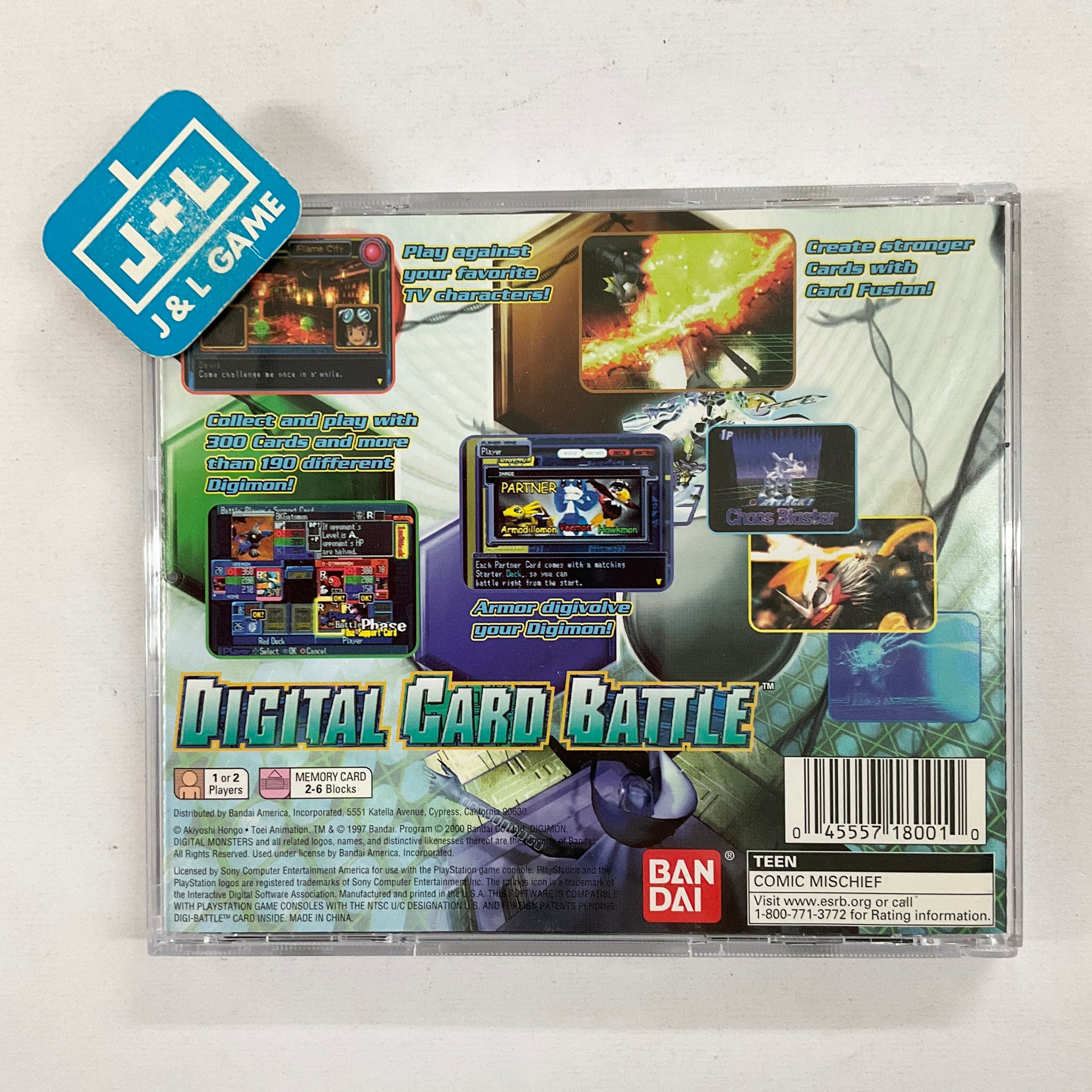 Digimon Digital Card Battle - (PS1) Playstation 1 [Pre-Owned] | J&L Game