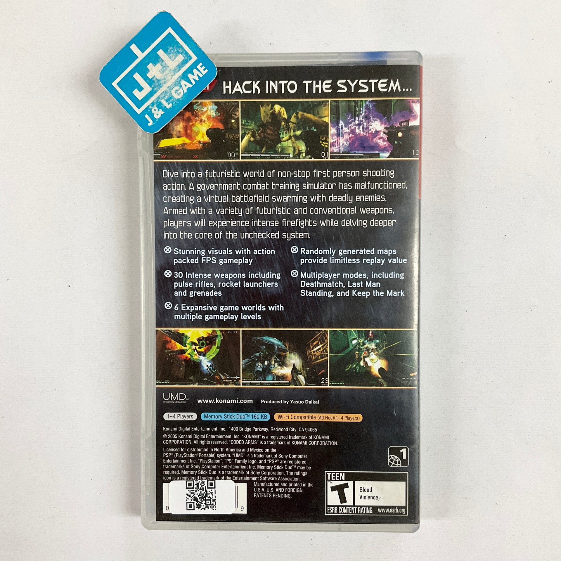 Coded Arms (Greatest Hits) - Sony PSP [Pre-Owned] | J&L Game