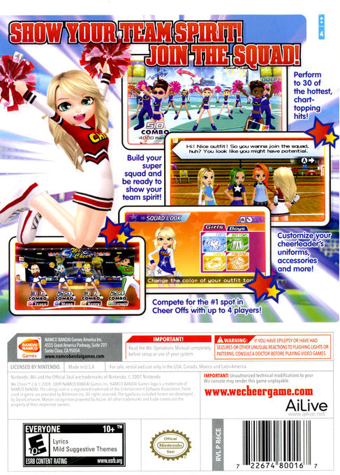 We Cheer 2 - Nintendo Wii [Pre-Owned] | J&L Game