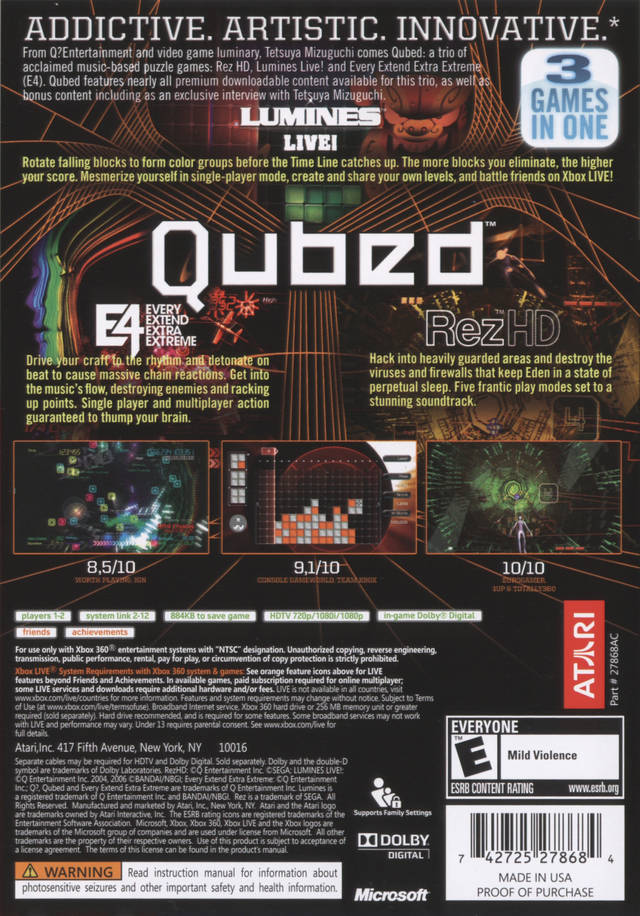 Qubed - Xbox 360 | J&L Game