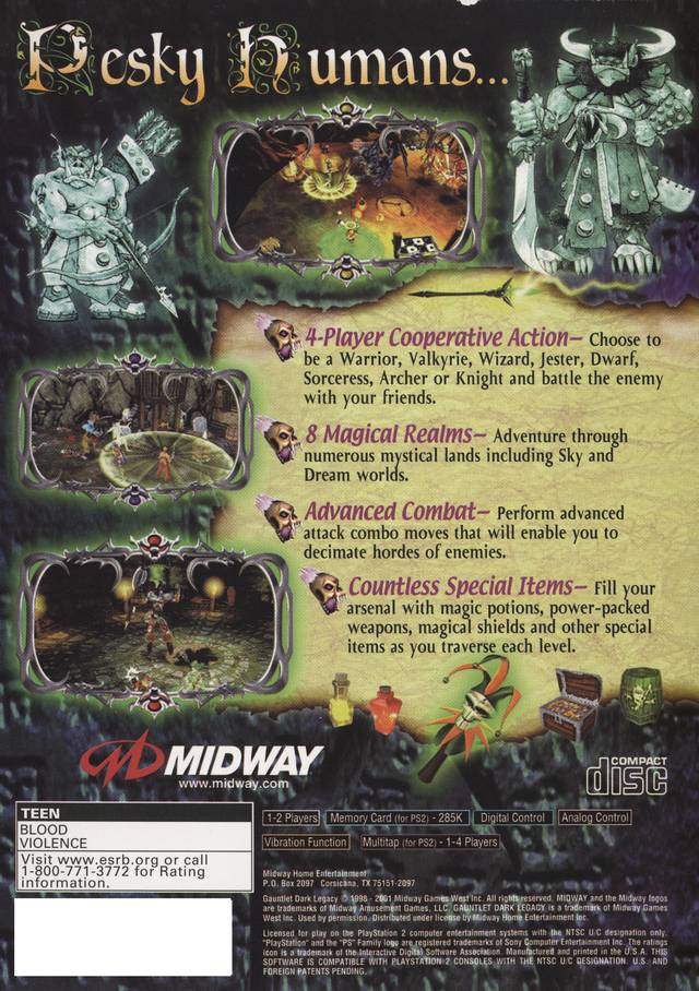 Gauntlet: Dark Legacy - (PS2) PlayStation 2 | J&L Game