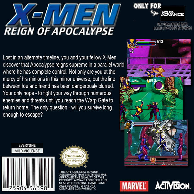 X-Men: Reign of Apocalypse - (GBA) Game Boy Advance [Pre-Owned] | J&L Game