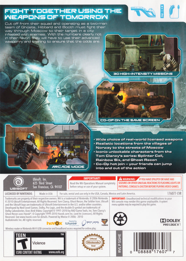 Tom Clancy's Ghost Recon - Nintendo Wii [Pre-Owned] | J&L Game