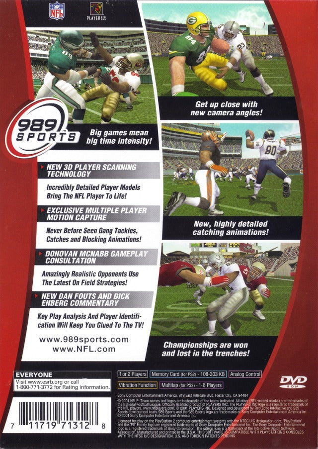 NFL GameDay 2002 - PlayStation 2 | J&L Game