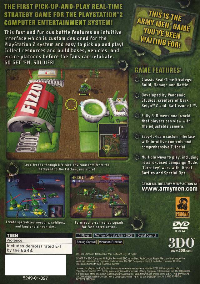 Army Men: RTS - (PS2) PlayStation 2 [Pre-Owned] | J&L Game