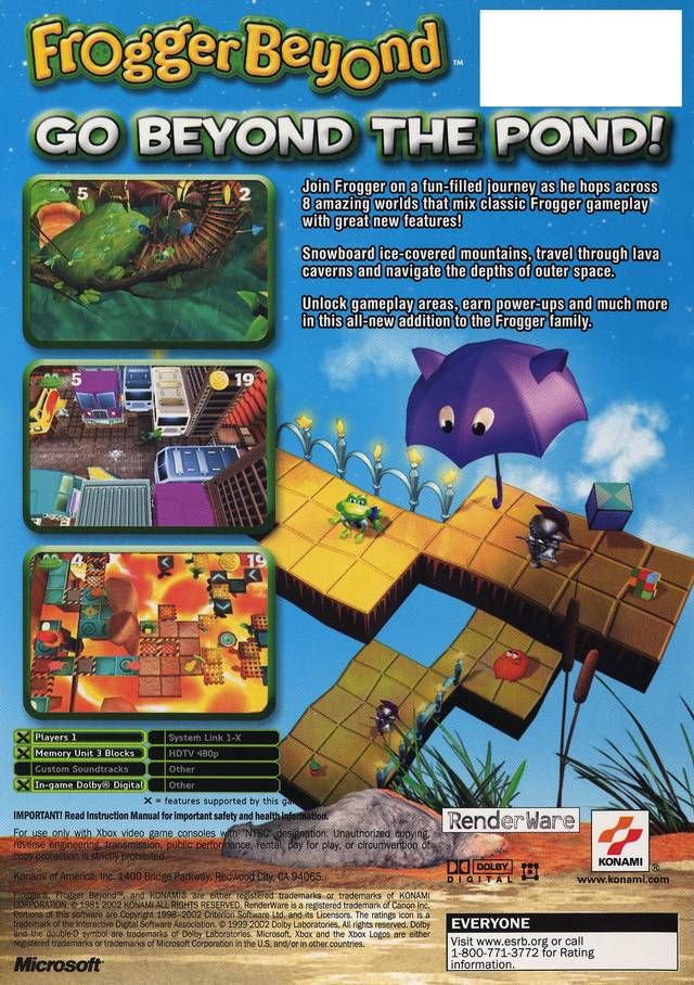 Frogger Beyond - Xbox – J&L Video Games New York City