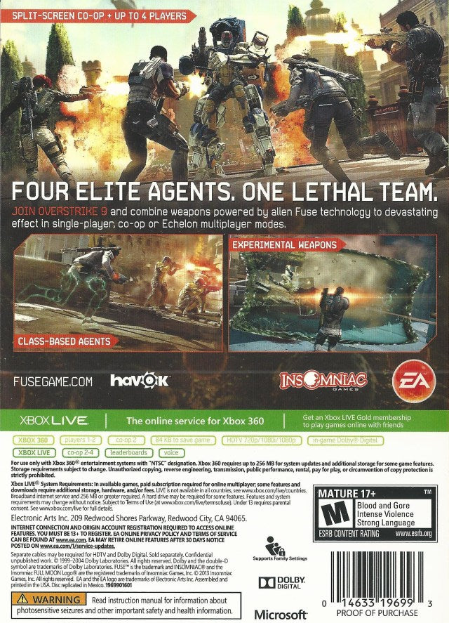 Fuse - Xbox 360 | J&L Game