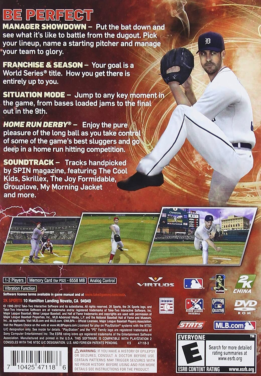 Major League Baseball 2K12 - (PS2) PlayStation 2 [Pre-Owned] | J&L Game