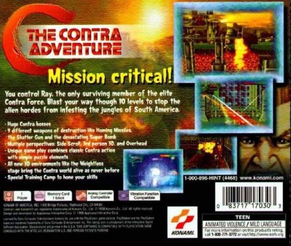 C: The Contra Adventure - (PS1) PlayStation 1 [Pre-Owned] | J&L Game