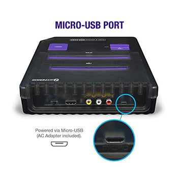Hyperkin RetroN 2 HD Gaming Console (Space Black) - (SNES) Super Ninte ...