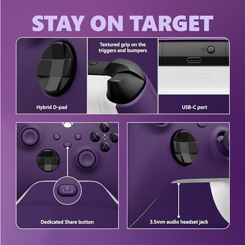 Microsoft Xbox Series X Wireless Controller (Astral Purple) - (XSX) Xb ...