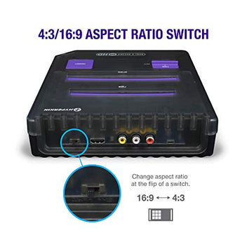 Hyperkin RetroN 2 HD Gaming Console (Space Black) - (SNES) Super Ninte ...