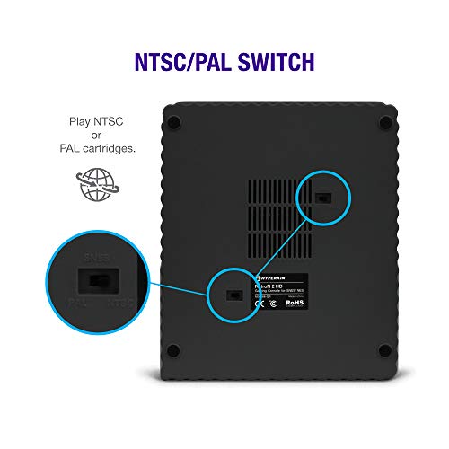 Hyperkin RetroN 2 HD Gaming Console (Space Black) - (SNES) Super Ninte ...